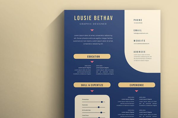 20+ Template Resume InDesign Terbaik (Template CV INDD) - desainae.com