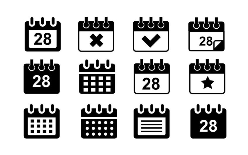 Koleksi ikon kalender | 0047 – Desainae