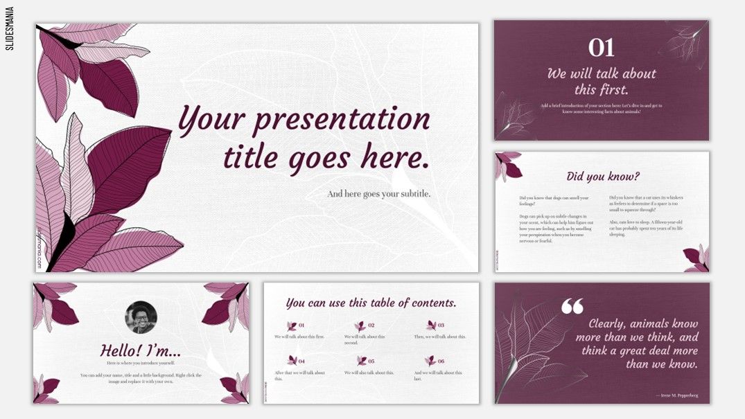 Sif, artistic template with leaves and textured backgrounds. - desainae.com