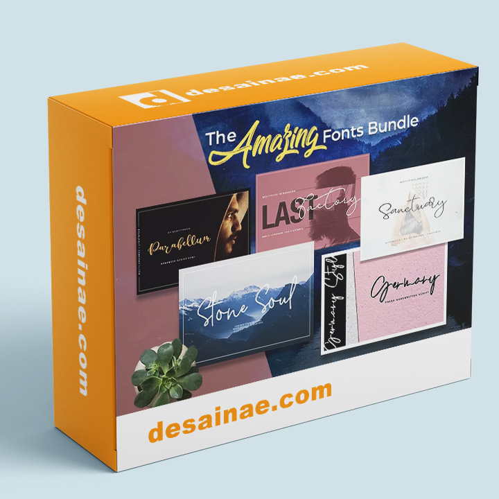 51 The Amazing Fonts Bundle - desainae.com