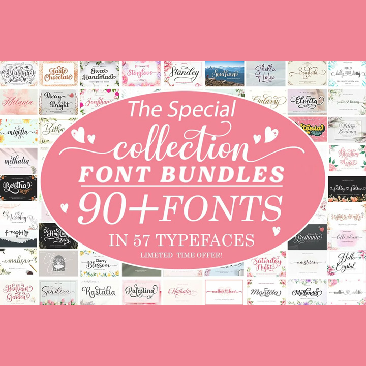 The Special Collection Font Bundle - desainae.com
