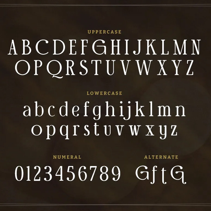 Golden Nature Rounded Serif Typeface - desainae.com