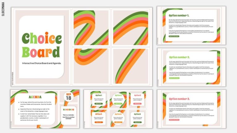 Free Interactive Choice Board template and agenda. - desainae.com
