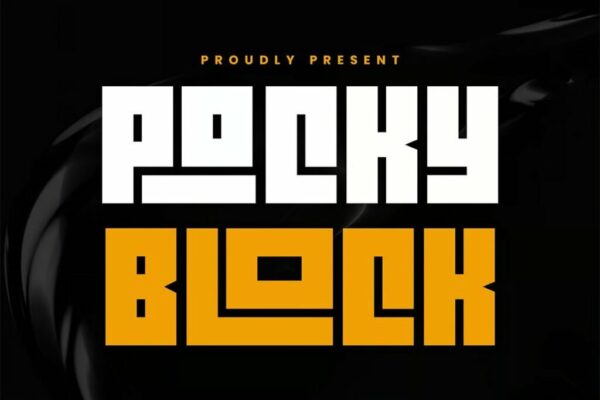 20+ Font Persegi Terbaik untuk Desain Blok - desainae.com